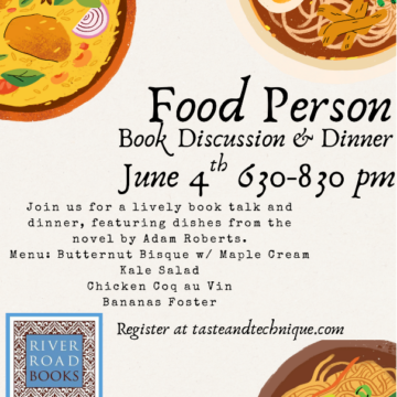 Book Talk & Dinner: Food Person – Taste & Technique